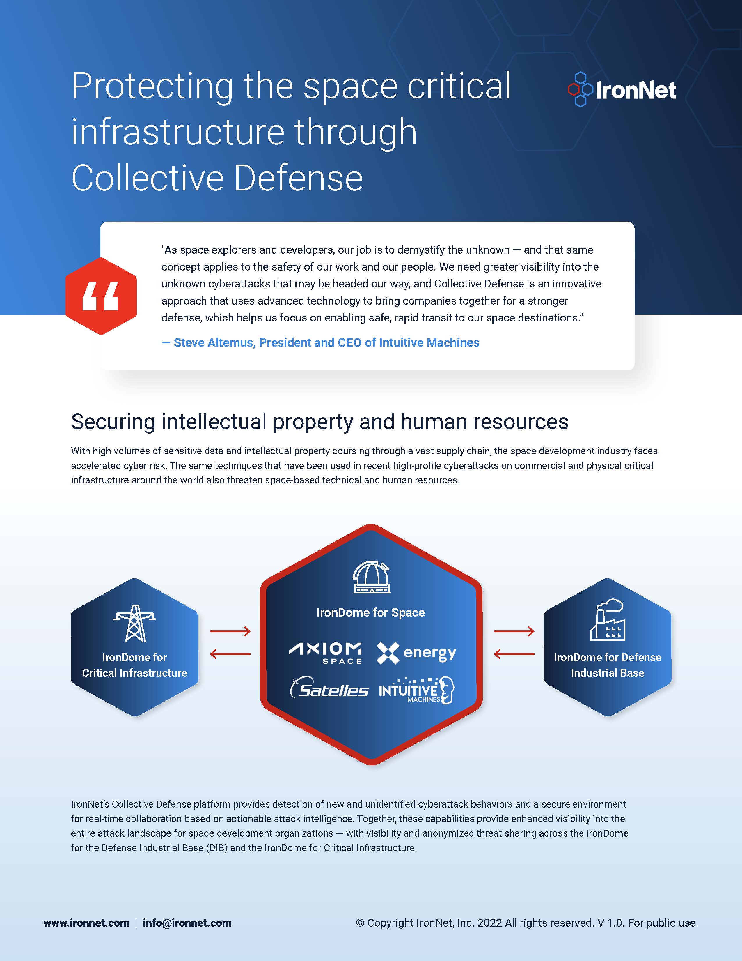 Protecting Space Critical Infrastructure