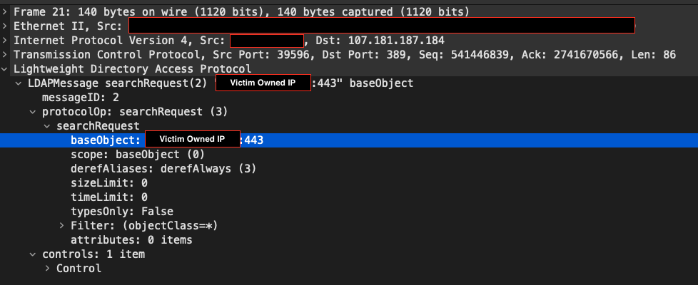 Detecting anomalous network traffic resulting from a successful Log4j ...