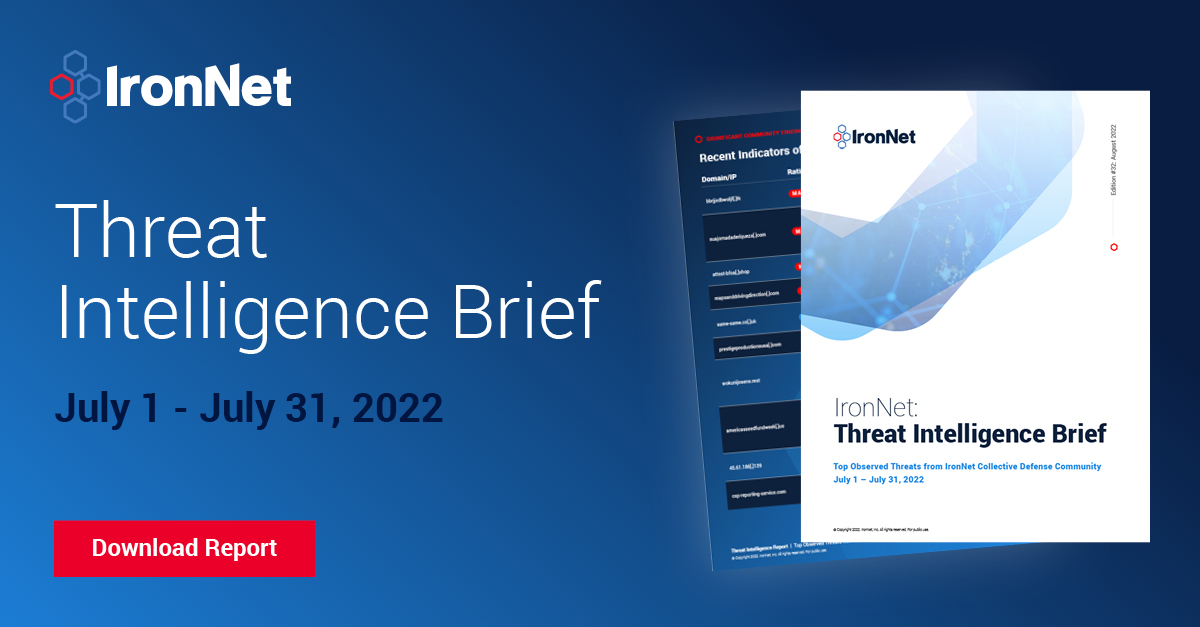 August 2022 threat intel brief